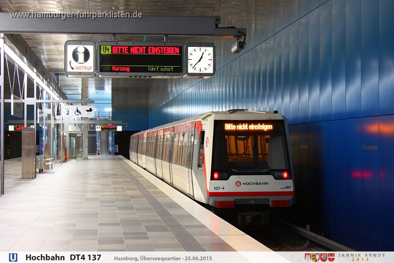 U-Bahn Bildergalerie, Typ DT 4.1 bis 4.6, Einheiten 101 bis 226/DT4 137 ...