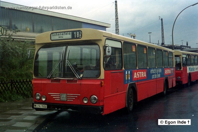 HHA Wg. 2851-2869 (ex 6801-6819), Bj. 1968, Typ Büssing Präfekt 13/2852 ...