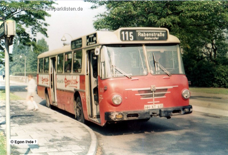 HHA, Wagen 6400 bis 6429, Baujahr 1964, Typ Büssing Senator 12 D/6411 ...